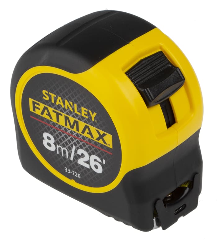 0-33-726 Stanley | Stanley FatMax 8m Tape Measure, Metric & Imperial ... 0-33-726 Stanley | Stanley FatMax 8m Tape Measure, Metric & Imperial ...