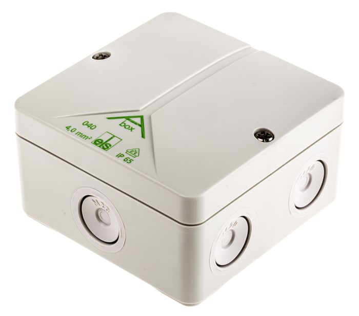 80490701 Spelsberg | Spelsberg Abox Series Grey Polystyrene Junction Box, IP65, 93 x 93 x 55mm ...