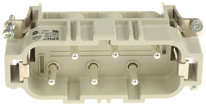 10170000 EPIC | EPIC Heavy Duty Power Connector Insert, 35A, Male, H-BS Series, 6 Contacts | 367 ...