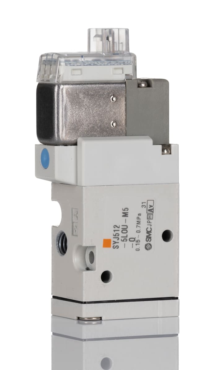 SYJ512-5LOU-M5-Q SMC | SMC 3/2 Pneumatic Solenoid Valve - Solenoid ...