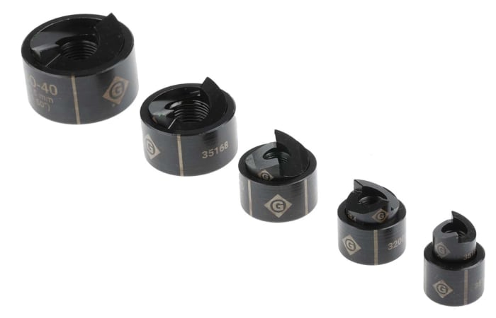 50366920 Greenlee | Greenlee , 10 Piece Punch & Die Set, ISO 16/20/25 ...