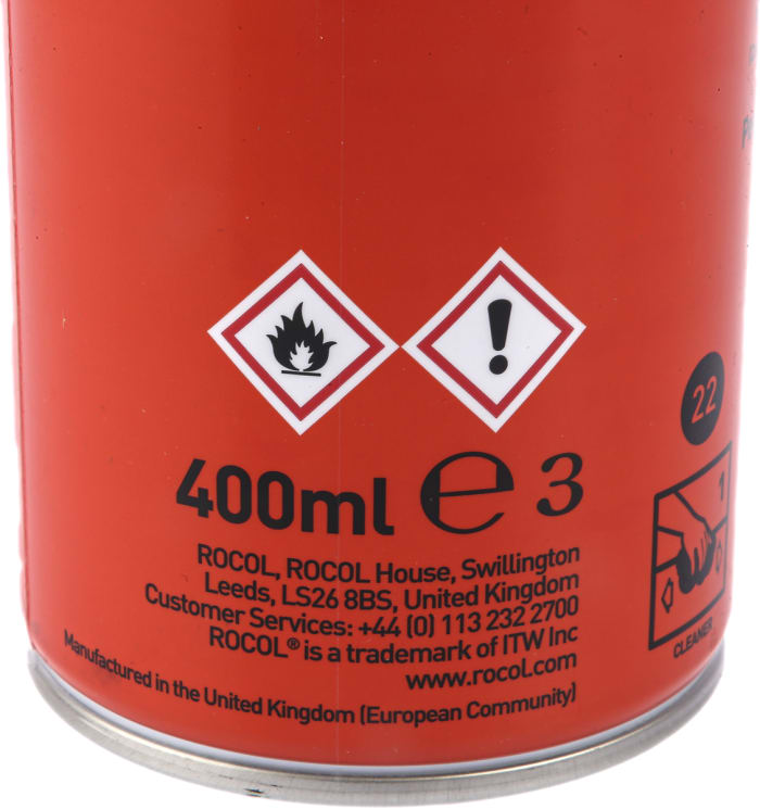 34141 Rocol | Limpiador en espuma Rocol, Aerosol de 400 ml, apto para ...