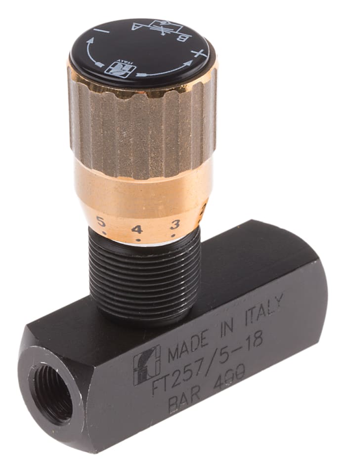 RS PRO | RS PRO Line Mounting Hydraulic Flow Control Valve, G, 6.2 L ...