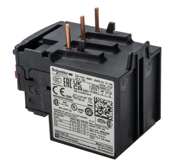 LRD10 Schneider Electric | Schneider Electric LRD Overload Relay 1NO ...