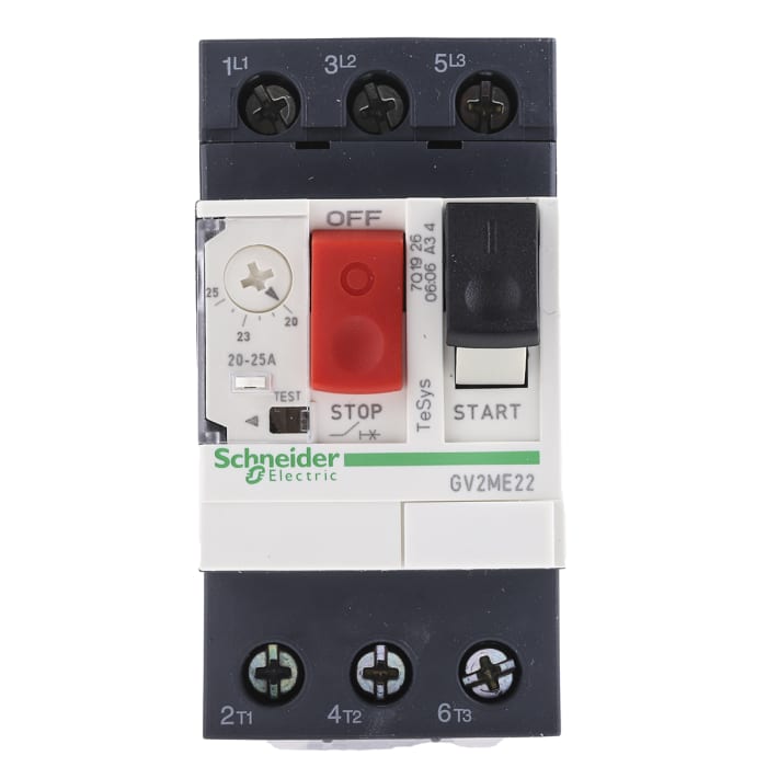 GV2ME22 Schneider Electric | Schneider Electric 20 → 25 A TeSys Motor ...