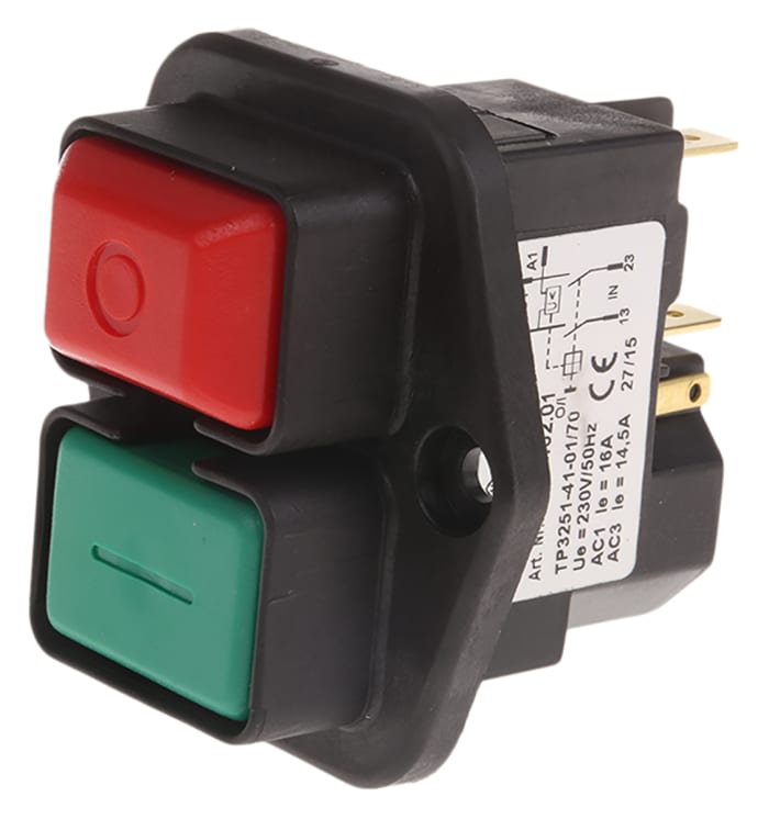 3251-21-01/52 EICHOFF | EICHOFF Push Button Switch, Latching, Panel ...