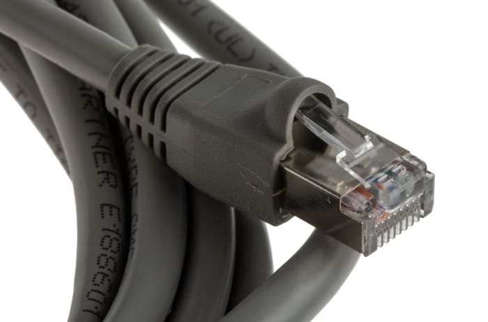 RS PRO | RS PRO, 5m Cat5e, Grey RJ45 to Male RJ45 Male, U/FTP Shielded ...