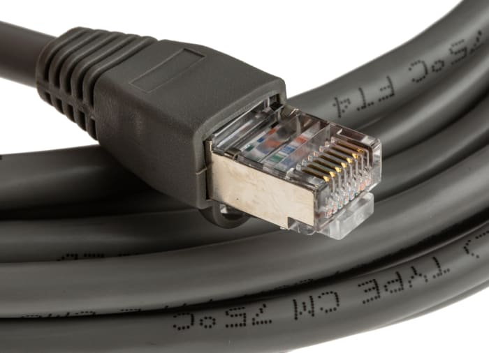 RS PRO | RS PRO, 5m Cat5e, Grey RJ45 to Male RJ45 Male, U/FTP Shielded ...