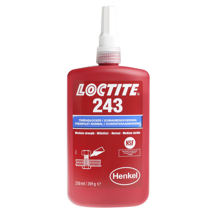 LOCTITE® 243 Loctite | Fijador de roscas Loctite 243 de color Azul ...