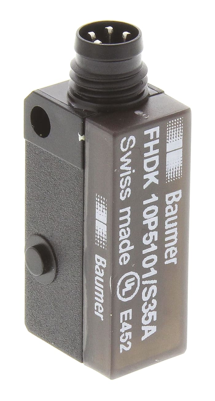 FHDK 10P5101/S35A Baumer | Baumer Diffuse Photoelectric Sensor, Block ...