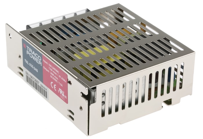 TXL 035-24S TRACOPOWER | TRACOPOWER Switching Power Supply, TXL 035-24S, 24V dc, 1.5A, 36W, 1 ...