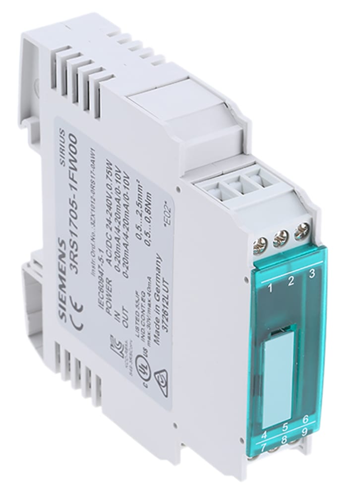 3RS7005-1FW00 Siemens | Siemens 3RS7005 Series Signal Conditioner, Current, Voltage Input ...