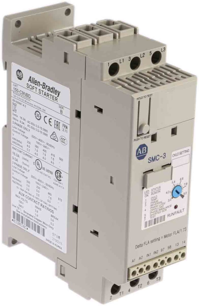150-C9NBD Allen Bradley | Allen Bradley Soft Starter, , 4 kW, 460 V ac ...