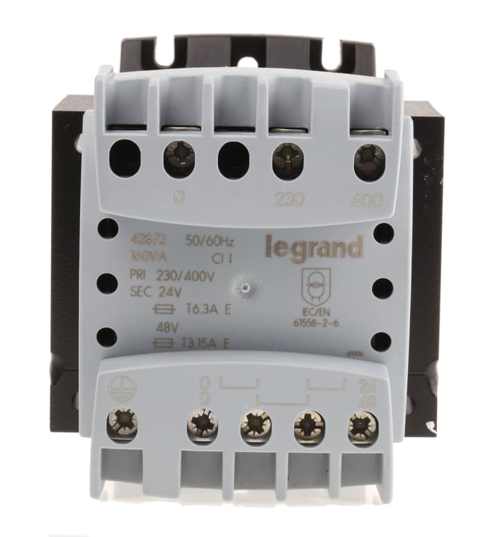 0 428 73 Legrand | Legrand 160VA DIN Rail Transformer, 230 → 400V ...
