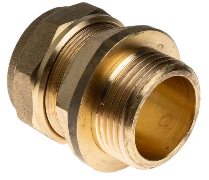 711059 RS PRO | RS PRO 28mm x 1 in BSPP Male Straight Coupler Brass ...