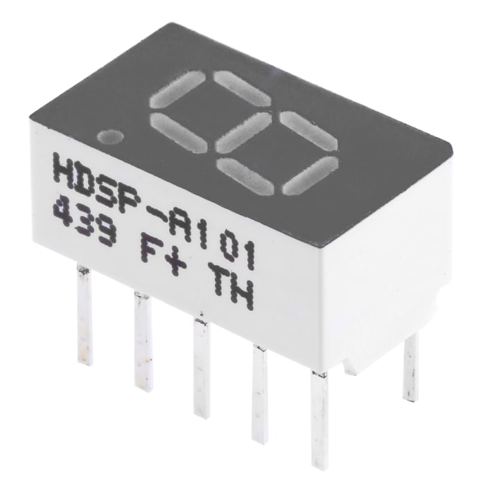 HDSP-A101 Broadcom | Display LED 7 segmentos de segmentos Broadcom de 1 ...