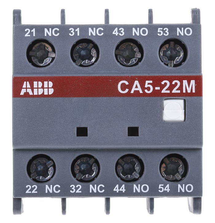 1SBN010040R1122 - CA5-22M ABB | Contacto auxiliar ABB CA5, montaje ...