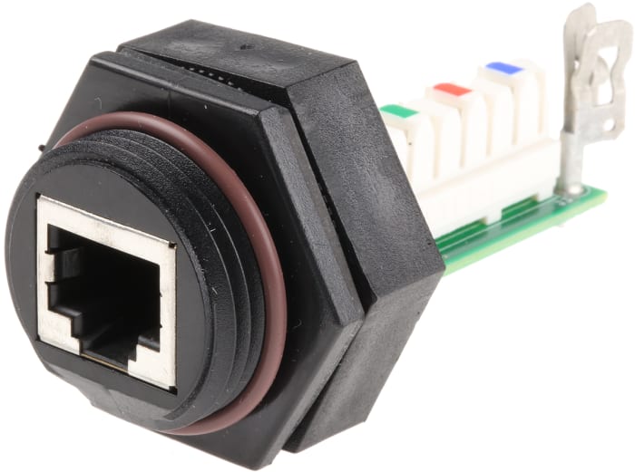 Розетка rj 45 2 порт для внешнего монтажа - фото