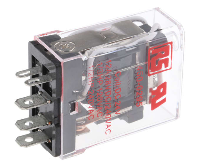 RS PRO | RS PRO PCB Mount Power Relay, 24V dc Coil, 15A Switching ...