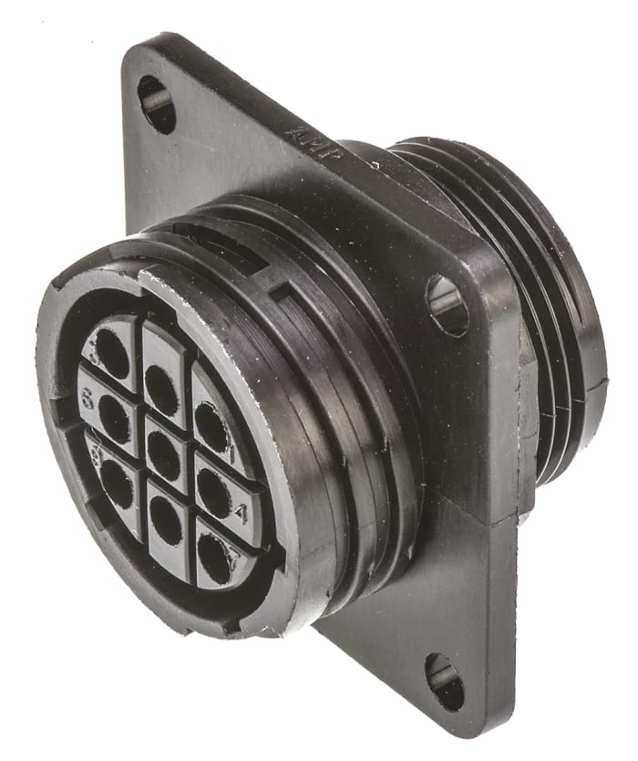 211769-1 TE Connectivity | TE Connectivity Circular Connector, 9 Contacts, Panel Mount, Socket ...