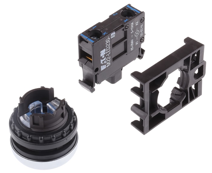78639215 M22-DL-B+M22-A+M22-LED230-B Eaton | Cabeza de botón pulsador ...
