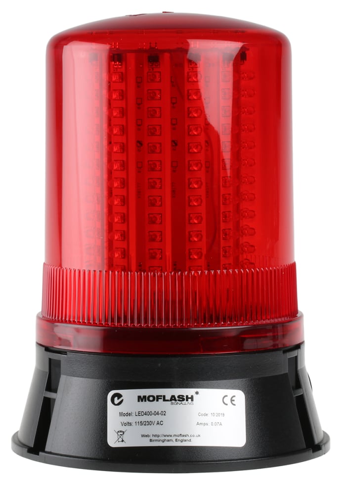 LED400-04-02RS Moflash | Moflash LED400 Series Red Multiple Effect ...
