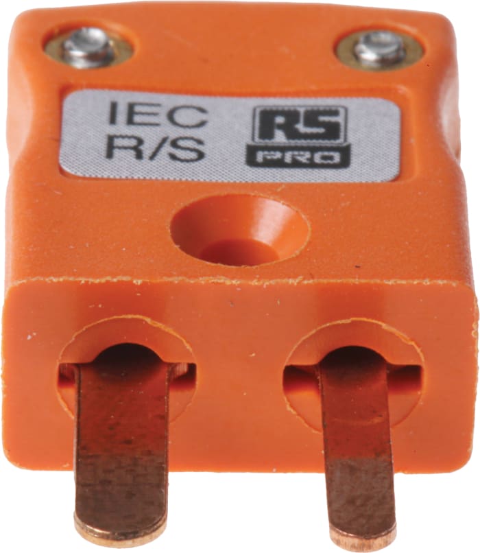 RS PRO | Type R Orange miniature plug 4mm cable | 455-9887 | RS Components