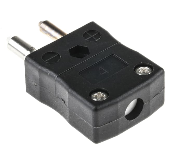 RS PRO | Type J Black in line plug 6.5mm cable | 455-9966 | RS