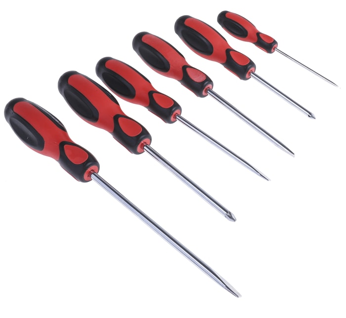 RS PRO | RS PRO Pozidriv; Slotted Screwdriver Set, 6-Piece | 459-3944 | RS