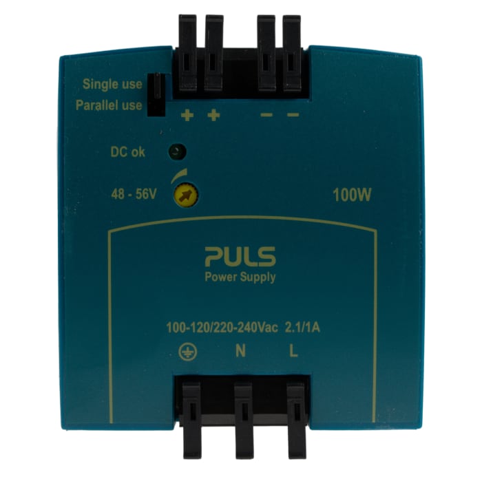 ML100.105 PULS | Fuente de alimentación de carril DIN PULS, MiniLine MLY, 1 salida 48V dc 2.1A ...