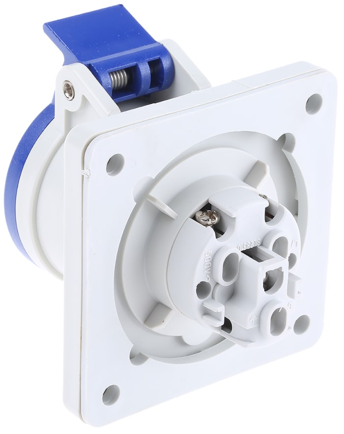423.1663 Scame | Scame IP44 Blue Panel Mount 2P + E Industrial Power ...