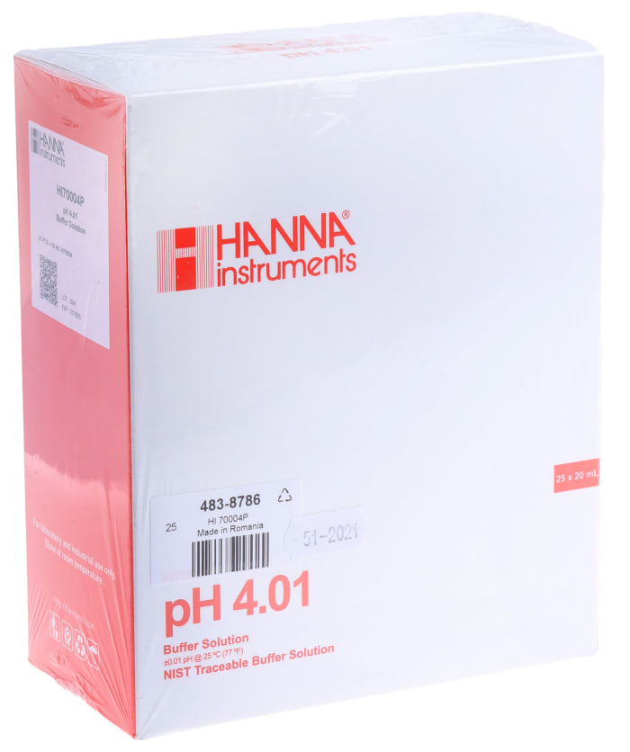 HI70004P Hanna Instruments | Hanna Instruments HI70004P pH Buffer ...