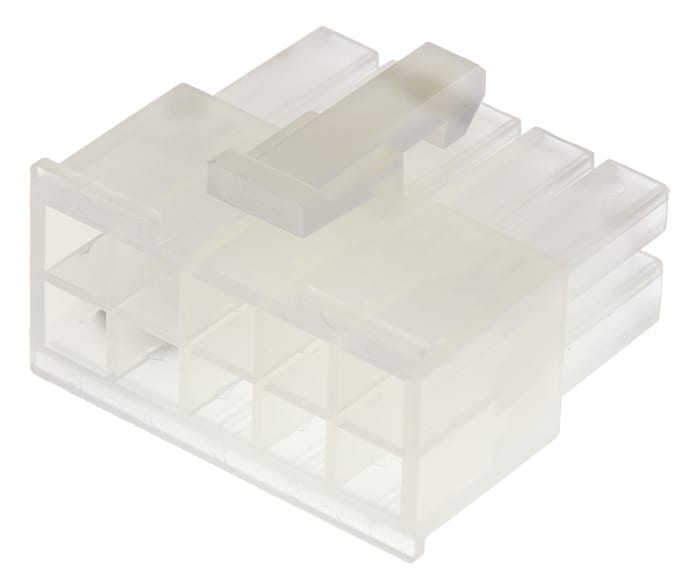 39-01-2100 Molex | Molex, Mini-Fit Jr Female Connector Housing, 4.2mm Pitch, 10 Way, 2 Row | 484 ...