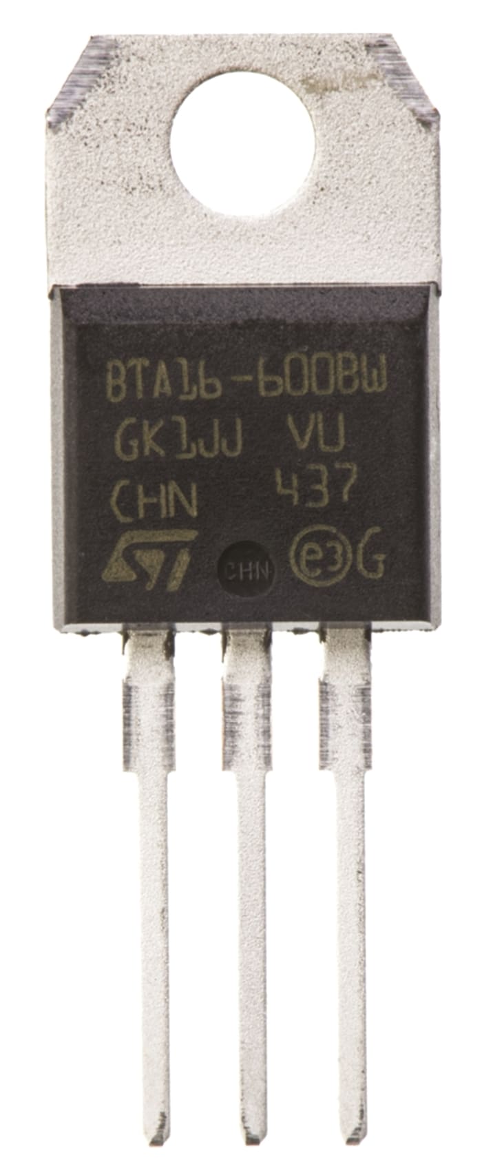 BTA16-600BWRG STMicroelectronics | TRIAC, BTA16-600BWRG, TO-220AB, 3 ...