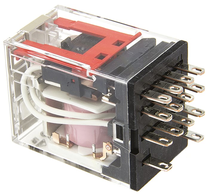 MY4 AC220/240(S) Omron | Omron Plug In Power Relay, 240V ac Coil, 5A ...