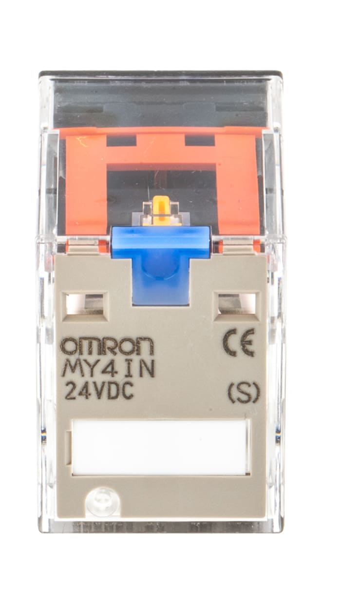 MY4IN DC24(S) Omron | Omron Plug In Power Relay, 24V dc Coil, 5A Switching Current, 4PDT | 488 ...