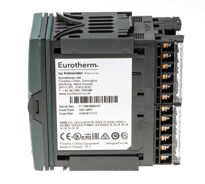 3208/CC/VH/LRDX/R Eurotherm | Controlador de temperatura PID Eurotherm ...