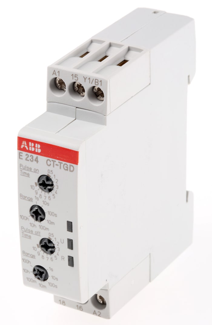 1SVR500160R0000 CT-TGD.12 ABB | ABB DIN Rail Mount Timer Relay, 24 → ...