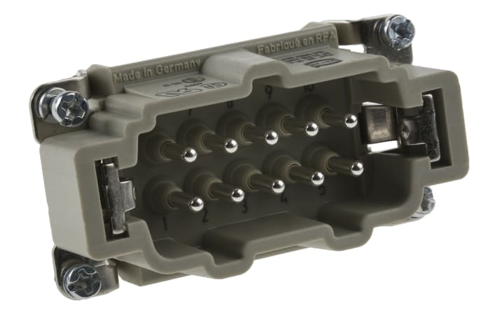 09330102601+19300101520 HARTING | HARTING Connector Set, 10 Way, 16A, Male, Han E, 500 V | 492 ...