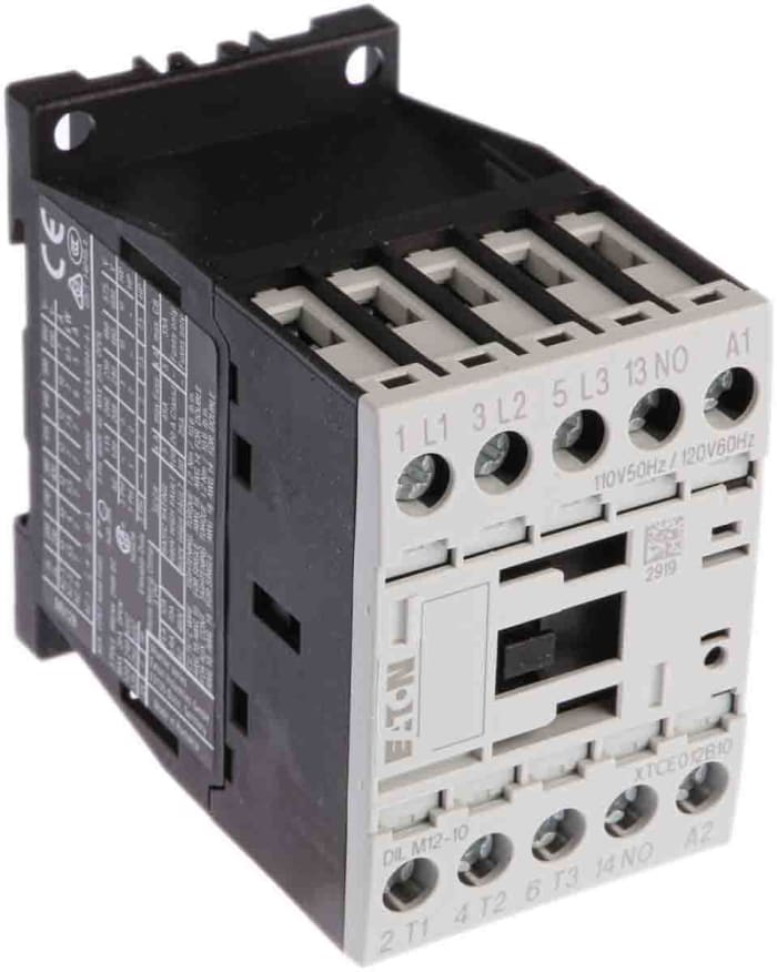 276827 DILM12-10(110V50HZ,120V60HZ) Eaton | Eaton DILM Contactor, 110 V ...