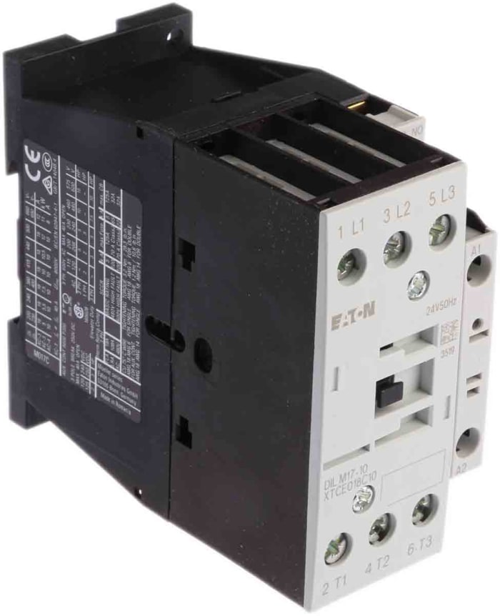 276991 DILM17-10(24V50HZ) Eaton | Eaton DILM Contactor, 24 V ac Coil, 3 ...