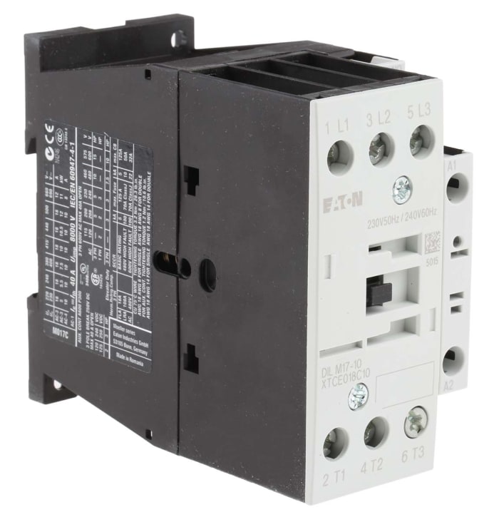 277004 DILM17-10(230V50HZ,240V60HZ) Eaton | Eaton xStart Contactor, 230 ...