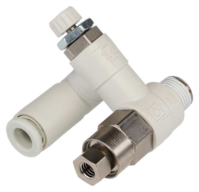ASP330F-01-06S SMC | SMC ASP Series Threaded Flow Regulator, R 1/8 Male ...