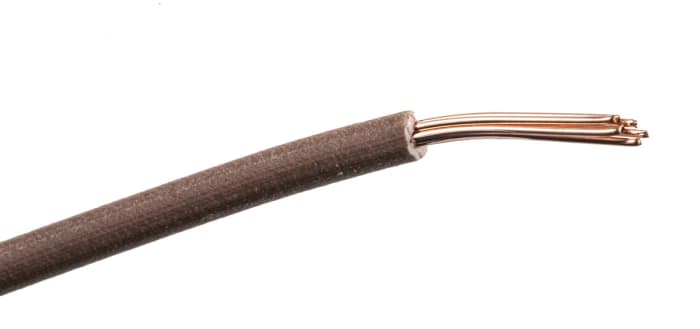 20147310 Prysmian | Prysmian 6491B Series Brown 1.5 mm² Hook Up Wire, 7 ...