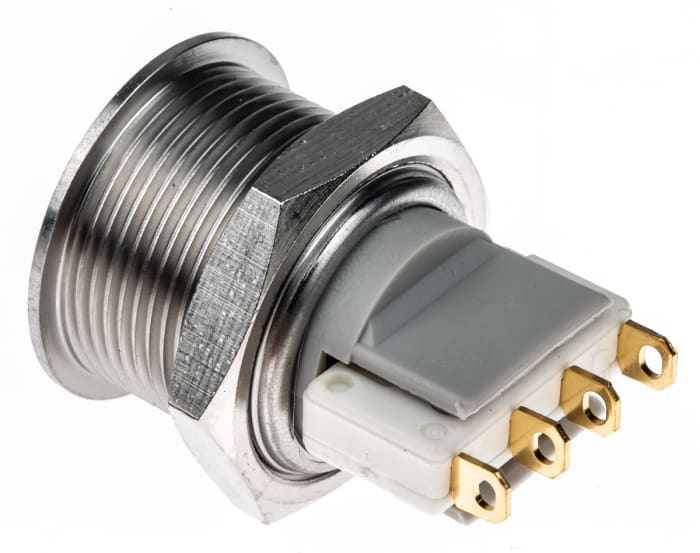 AV19LP407 APEM | APEM Push Button Switch, Momentary, Panel Mount, 19 ...