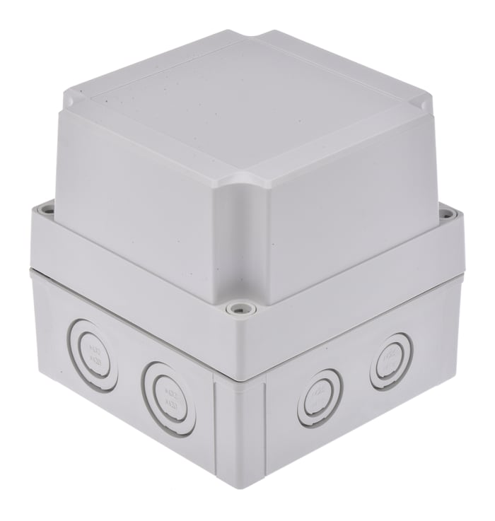 PCM 125/125 T ENCLOSURE Fibox | Fibox Grey Polycarbonate Enclosure ...