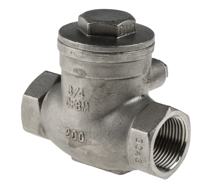 RS PRO | RS PRO Stainless Steel Single Check Valve, BSP 3/4in, 14 bar ...