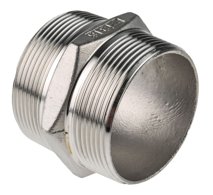 RS PRO | RS PRO Stainless Steel Pipe Fitting Hexagon Hexagon Nipple ...