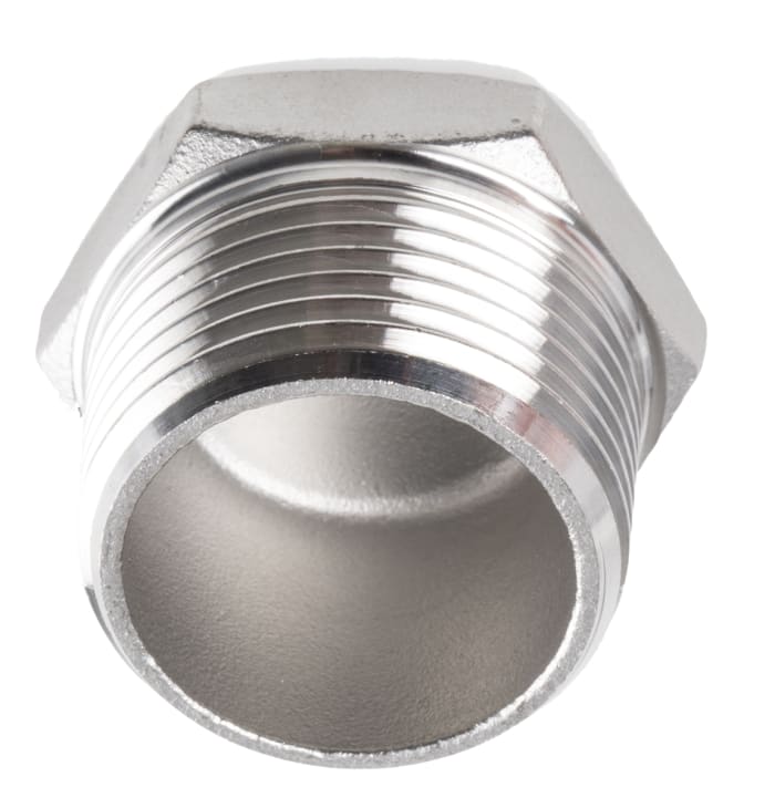 RS PRO | RS PRO Stainless Steel Pipe Fitting Hexagon Plug, Male R 1in ...