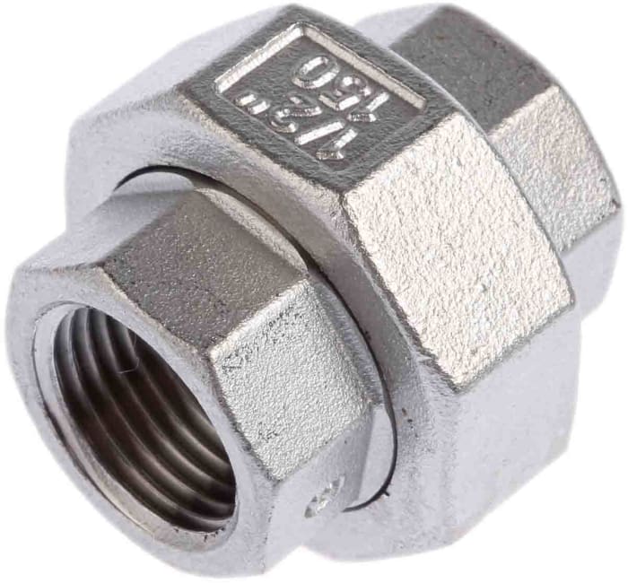 RS PRO | RS PRO Stainless Steel Pipe Fitting, Straight Octagon Union ...